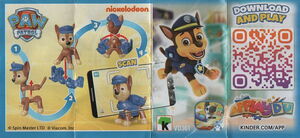 Meal Toy: Chase (Kinder Surprise, Europe(Kinder - PAW Patrol) Col:VD361