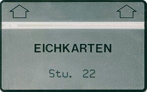 Phonecard: Eichkarten - Stu. 22 (Test, Proof, Sample & Demo Cards, Cabo ...