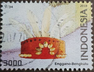 Stamp: Enggano Bengkulu 9/34 (Indonesia(Hats and Headdresses) Mi:ID ...