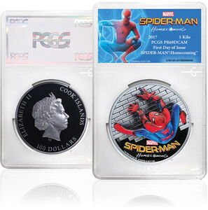 Coin: 100 Dollars (Spider-Man Homecoming) (Cook Islands(2017 - Spider ...