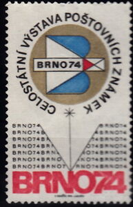 Stamp: Stamps Exhibition BRNO 74 (Czechoslovakia: Cinderella StampsCol ...