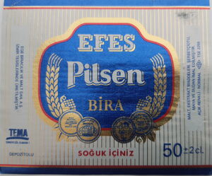 Drink Label: Efes Pilsen (EGE BIRACILIK VE MALT SAN.A.S., Türkiye ...