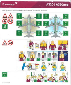 Safety Card: A320/A320neo (Eurowings, Germany, Federal RepublicCol:EWG ...