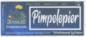 Drink Label: Pimpelier Pimpelepier Witbier (Stoombierbrouwerij De ...