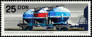 Stamp: Tank wagons (Germany, Democratic Republic (DDR)(Rail Vehicles ...