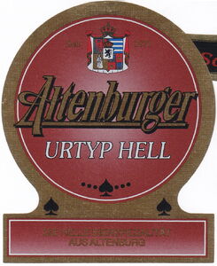 Drink Label: Altenburger Urtyp Hell (Altenburger Brauerei, Germany ...