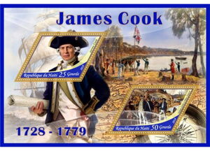 Stamp: Great People James Cook (Haiti: Illegal StampsCol:HT 2018-13/2
