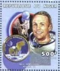 Stamp: Neil Armstrong (Niger(Astronauts) Mi:NE 1651,Sn:NE 1019a,Yt:NE 1346
