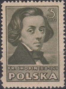 Stamp: Frederic Chopin (1810-1849) (Poland(Polish Culture (Second Issue)) Pol:PL 431Bab