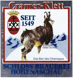 Drink Label: Cramer-Klett (Schlossbrauerei Hohenaschau, Germany ...