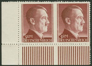 Stamp: Adolf Hitler (1889-1945), Chancellor (German Realm(Adolf Hitler ...