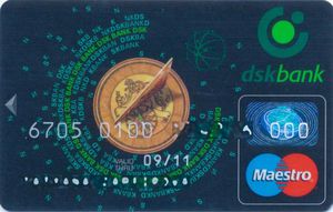 Bank Card: Dsk Bank Maestro Sundial - 04/09 (DSK Bank, BulgariaCol:BG ...