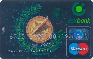 Bank Card: Dsk Bank Maestro Sundial - 01/10 (DSK Bank, BulgariaCol:BG ...