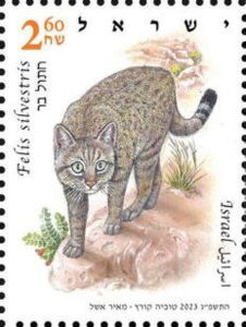 Stamp: Wildcat (Felis sylvestris lybica) (Israel(Carnivorous Animals of ...