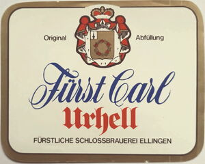 Drink Label: Furst Carl Urhell (Schlossbrauerei, Ellingen, Germany ...