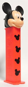 Meal Toy: Mickey Mouse (faces in stem) (Candy, Europe(PEZ - Mickey ...