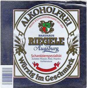 Drink Label: Riegele Alkoholfrei (Brauhaus Riegele, Germany, Federal ...