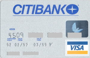 Bank Card: Citibank (Citibank, Germany, Federal RepublicCol:DE-VI-0169