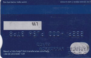 Bank Card: TransferWise Mastercard Debit (TransferWise / Wise, United ...