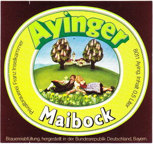 Drink Label: Ayinger Maibock (Brauerei Aying, Franz Inselkammer KG ...