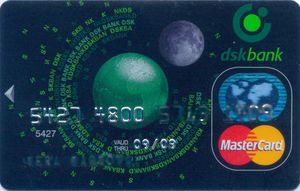 Bank Card: Dsk Bank MasterCard Planets Green – 01/08/000 (Dsk Bank ...
