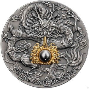 Coin: 5 Dollars (Divine Pearls - Black Pearl & Dragon) (Niue(Numismatic ...