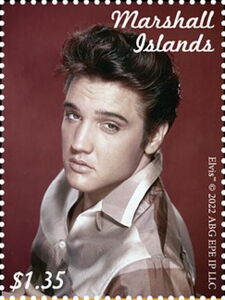 Stamp: Elvis Presley (1935-1977) (Marshall Islands(Elvis Presley: 45th Anniversary Tribute) Sn ...