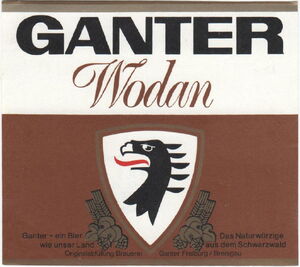 Drink Label: Ganter Wodan (Brauerei Ganter, Freiburg, Germany, Federal ...