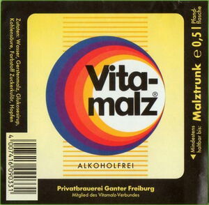 Drink Label: Vita-Malz (Brauerei Ganter, Freiburg, Germany, Federal ...