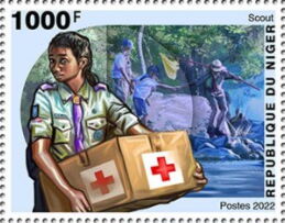 Stamp: Scout (Niger(115th Anniversary of Scouting) Col:NE 2022.08.15-031b