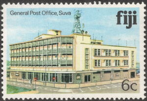 Selo: General Post Office, Suva (Fiji(Architecture (1979-1994)) Mi:FJ ...