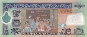Banknote: 5 Quetzales (Guatemala(2010-2021 Issue) Wor:P-122 cr
