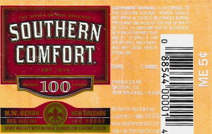 Drink Label: Southern Comfort 100 Proof M.W. Heron New Orleans (Sazerac ...