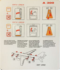 Safety Card: A 300 (Air Anatolia, Türkiye (Turkey)Col:NTL-TR-0002