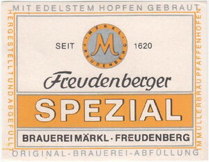 Drink Label: Freudenberger Spezial (Privat-Brauerei Alwin Märkl ...