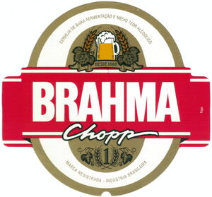 Drink Label: Brahma Chopp (Companhia Cervejaria Brahma, BrazilCol:BR ...
