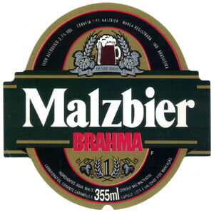 Drink Label: Brahma Malzbier (Companhia Cervejaria Brahma, BrazilCol:BR ...