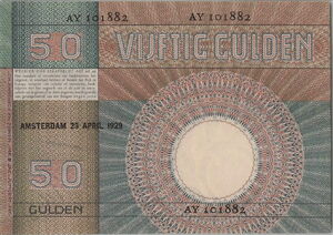 Banknote: 50 Gulden (Netherlands(1924-1938 Issue) Wor:P-47a.1r