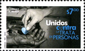 Stamp: United Against Human Trafficking (MexicoMi:MX 3702,Sn:MX 2777,Sg ...