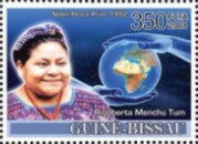 Stamp: Rigoberta Menchú Tum (Guinea-Bissau(Nobel Prize - Ladies Heroes ...