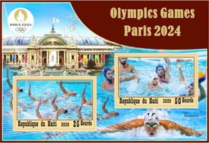 Stamp: Sports Summer Olympic Games 2024 in Paris (Haiti: Illegal Stamps ...