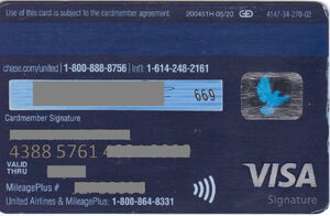 Bank Card: United Explorer MileagePlus (Chase, United States of ...