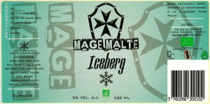 Drink Label: Mage Malte Iceberg (Brasserie Mage Malte, FranceCol:FR ...