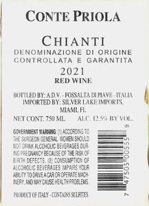 Drink Label: Conte Priola Chianti DOC Red (A.D.V., ItalyCol:IT-WINE-000459
