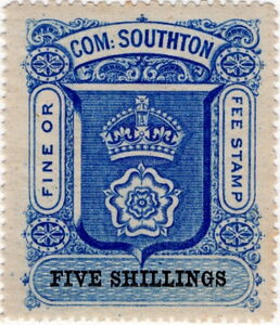 Stamp: Fine or Fee Stamp (United Kingdom: Revenue Stamps(Southampton ...