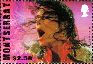 Stamp: Michael Jackson (1958-2009) (Montserrat(Michael Jackson, 1st ...