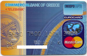Bank Card: COMMERCIALBANK OF GREECE EMPOROCARTA EUROCARD MasterCard ...