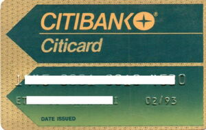 Bank Card: Citicard (Citibank, IndonesiaCol:ID-GM-0152