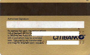 Bank Card: Citicard (Citibank, IndonesiaCol:ID-GM-0152