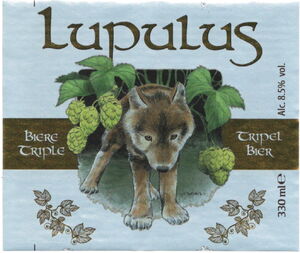 Drink Label: Lupulus Triple - Tripel (Brasserie Lupulus, BelgiumCol:BE ...